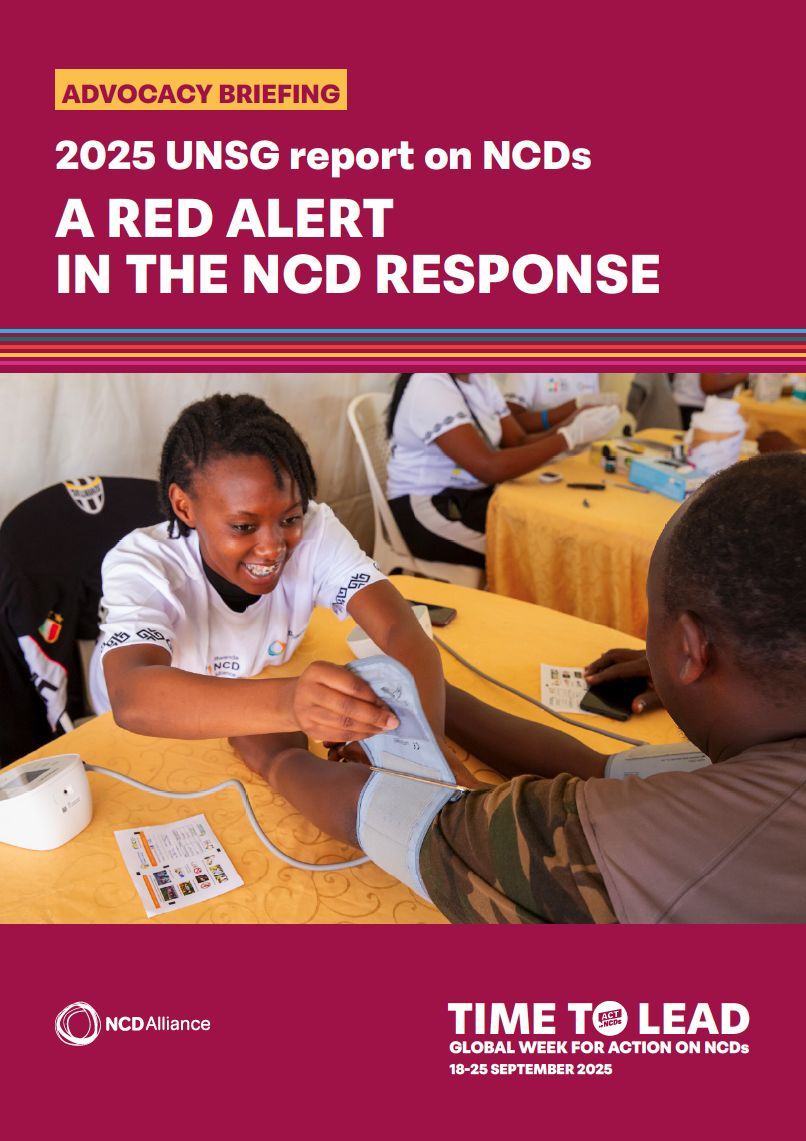 2025 UNSG report on NCDs - A red alert in the NCD response • Global Week for Action on NCDs